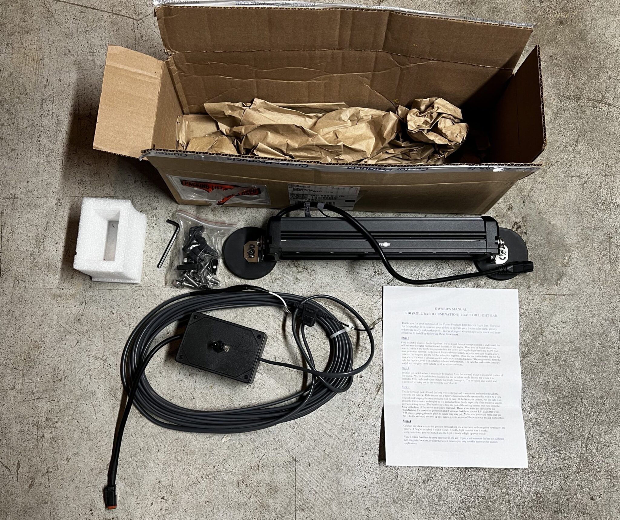 LED Tractor LIght Bar - Mounts to Your ROPS- Ask Tractor Mike